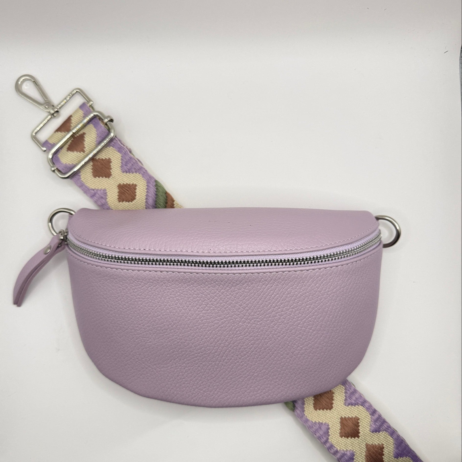 Lilac Bag + Lilac Aztec Strap – Arabello Bags